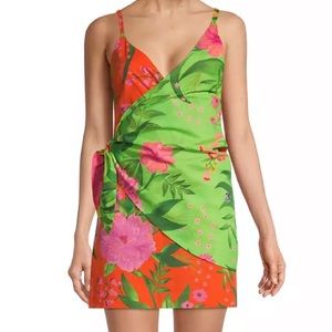 FARM Rio | Swim | New Farm Rio Romantic Garden Reversible Wrap Cover Up ...